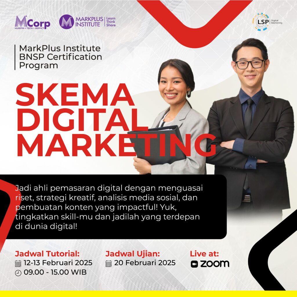 BNSP CERTIFICATION - Pemasaran Digital - MarkPlus Institute